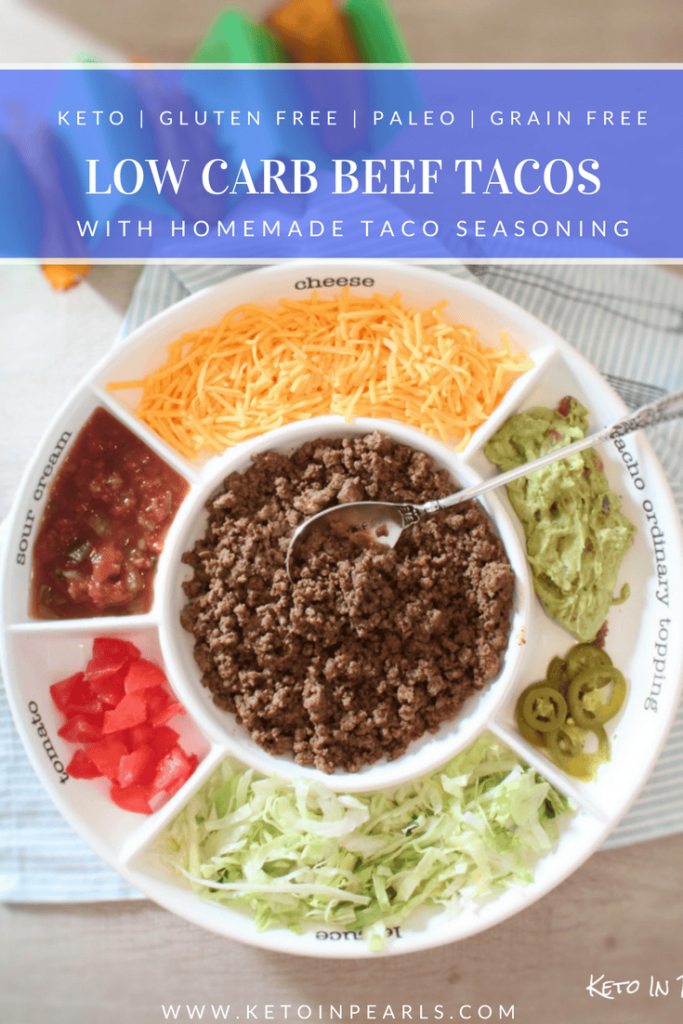 Low-Carb Beef Tacos with Homemade Taco Seasoning | Pepper Porch