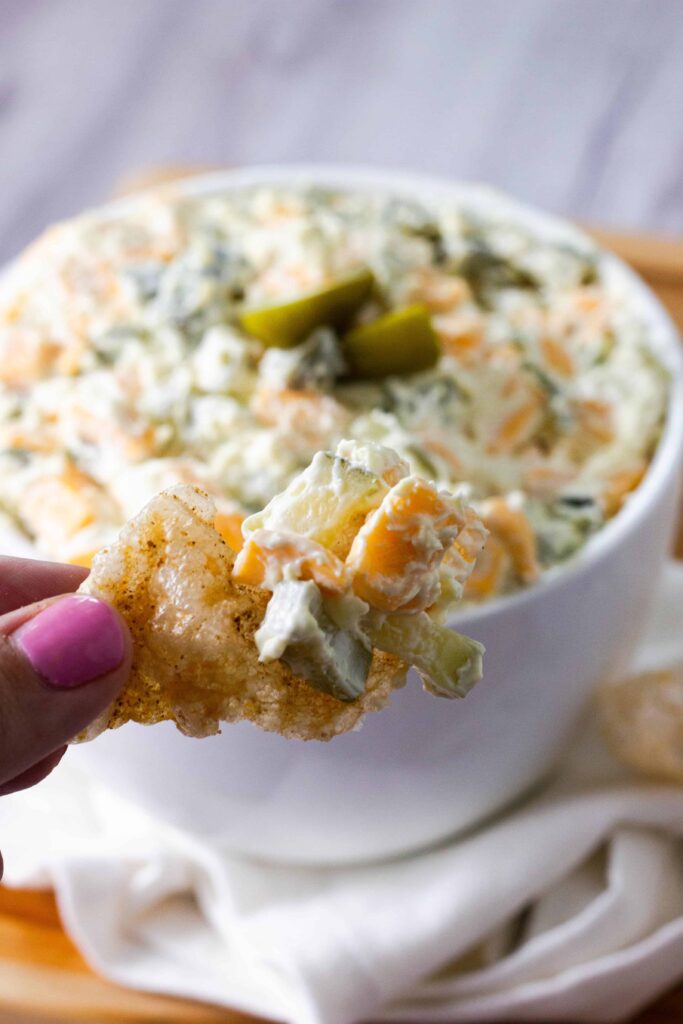 Easy Keto Dill Pickle Dip | Pepper Porch