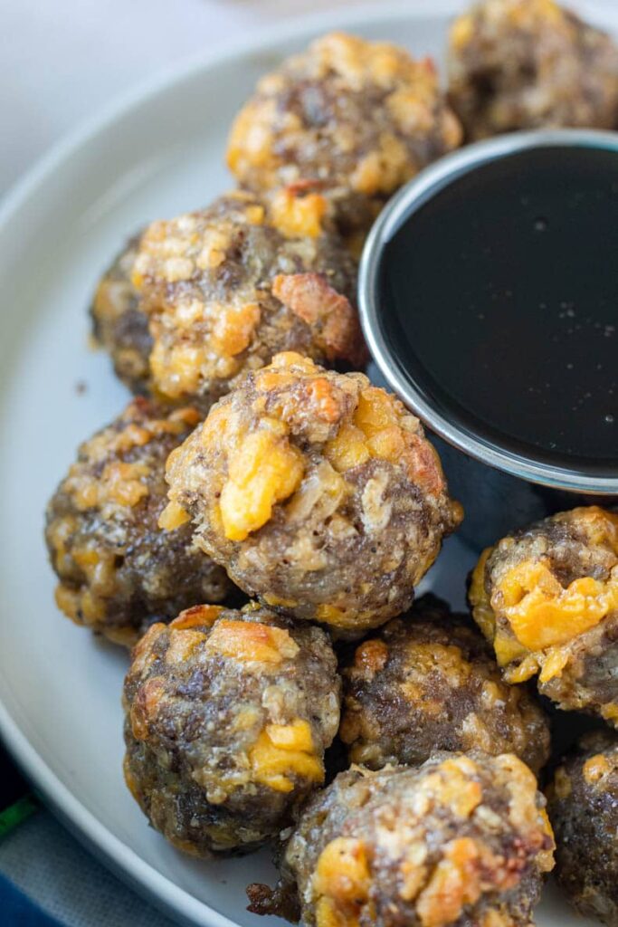Sausage, Egg, and Cheese Breakfast Meatballs | Pepper Porch