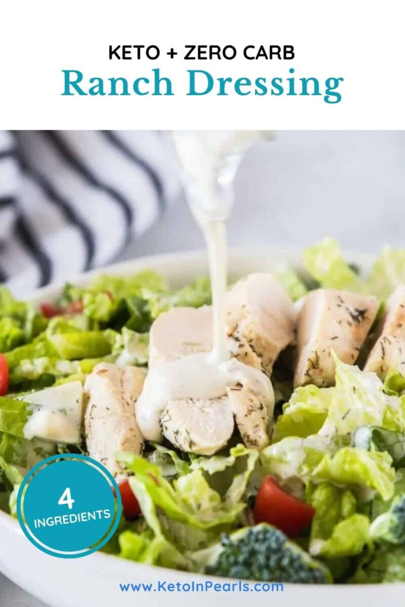Zero Carb Keto Ranch Dressing Recipe | Pepper Porch | Sauces, Marinades ...