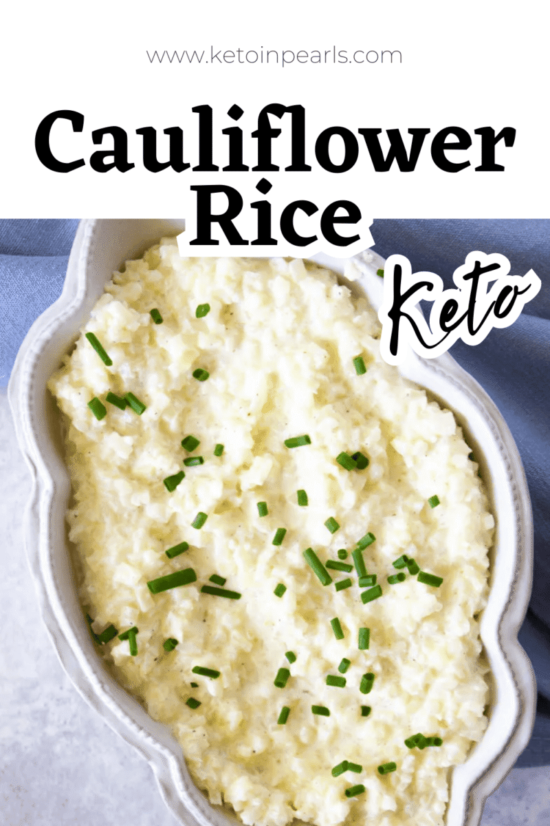 Creamy Keto Cauliflower Rice | Pepper Porch