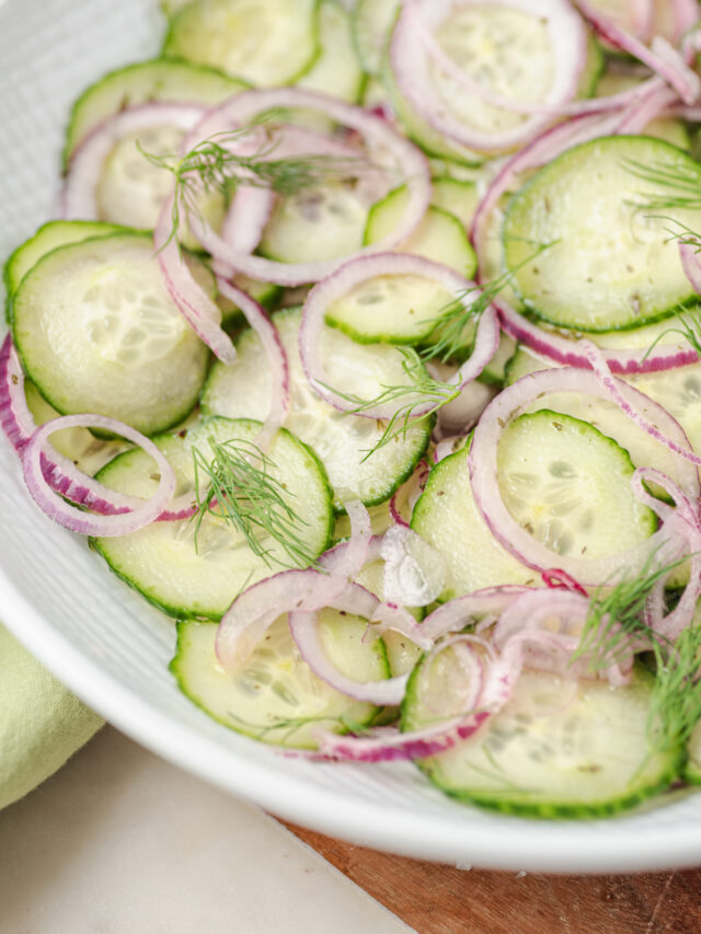 Cucumber And Onion Salad | Pepper Porch